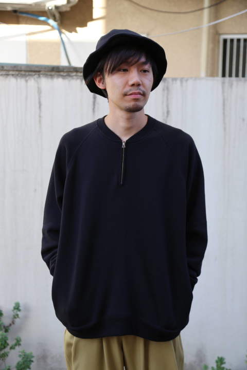 LOOPWHEELER for Graphpaper Half Zip Sweat"BLACK"スタイル.2019.10.14. | 446 ...